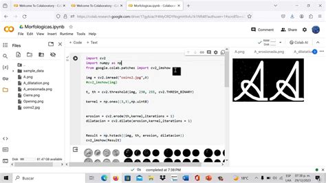 Operaciones Morfologicas De Imagenes Usando Opencv And Python Youtube