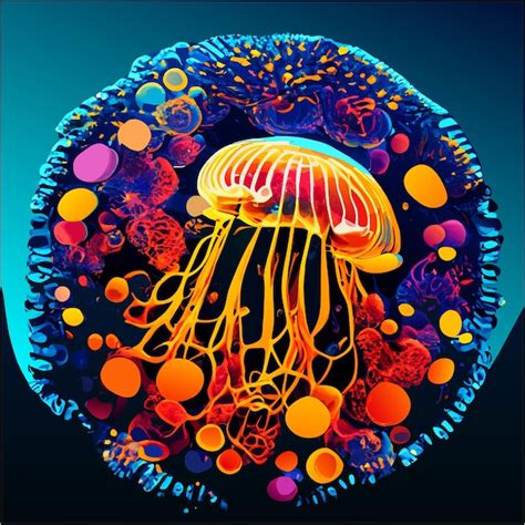 Premium Vector Diving Deep Into The Artistic Underwater Jellyfish