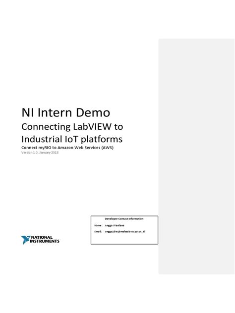 ni intern demo labview aws pdf amazon web services cloud computing