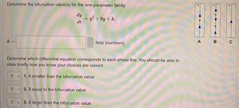 Solved Determine The Bifurcation Value S For The