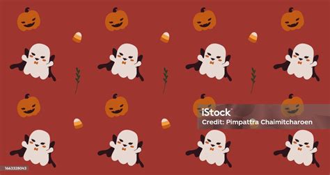 할로윈 손으로 그린 벡터 그림 원활한 패턴입니다 가을 축제 시즌 프린트 텍스처 최소한의 장식 배경 벽지 전화 배경 0명에 대한 스톡 벡터 아트 및 기타 이미지 Istock