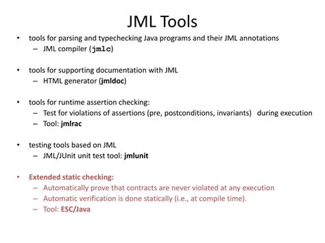 Ppt Java Modeling Language Jml Powerpoint Presentation Free