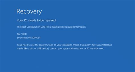 Fix Boot Configuration Data File Is Missing Some Required Information