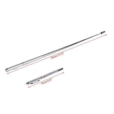 5 In 1 Power Point Telescopic Red Laser Pointer Pen Teaching Tool Ball Ahammashop