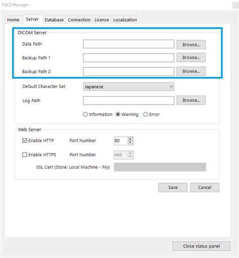 Set Data Pathbackup Path Sonicdicom
