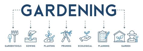Gardening Icons Set And Design Elements Vector Illustration With The