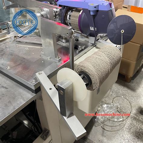 automatic hang tag cloth tag knot tying string threading stringing