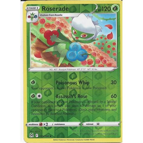 Roserade Pokemon Trading Card Game