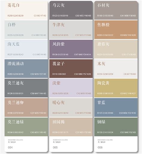 2023 As Morandi Cmyk Négyszín Haladó Szürke Színkártya Huang Pinqing