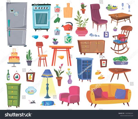 9 431 Cartoon Home Items Stock Vectors Images And Vector Art Shutterstock