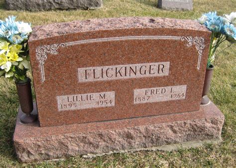 Frederick Lee Fred” Flickinger 1887 1964 Find A Grave äreminne