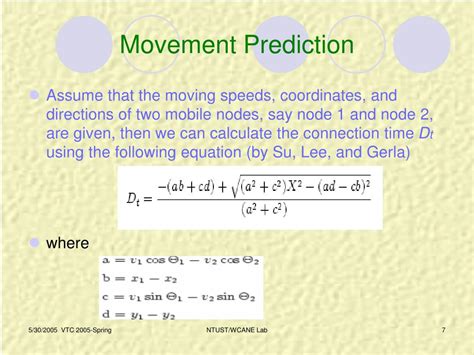 Ppt A Multicast Routing Algorithm Using Movement Prediction For Mobile Ad Hoc Networks