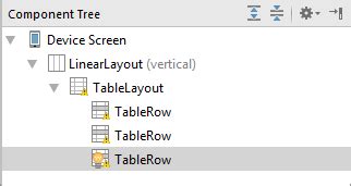An Android Studio TableLayout And TableRow Tutorial Techotopia