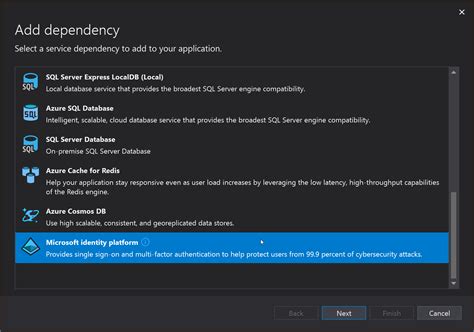 use the microsoft identity platform connected service to use microsoft
