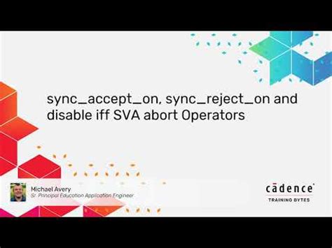 Sync Reject On Sync Accept On And Disable Iff SVA Abort Operators YouTube