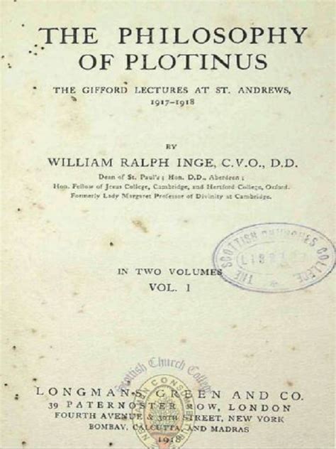 The Philosophy Of Plotinus Volume I Darśana Ēṣaṇā