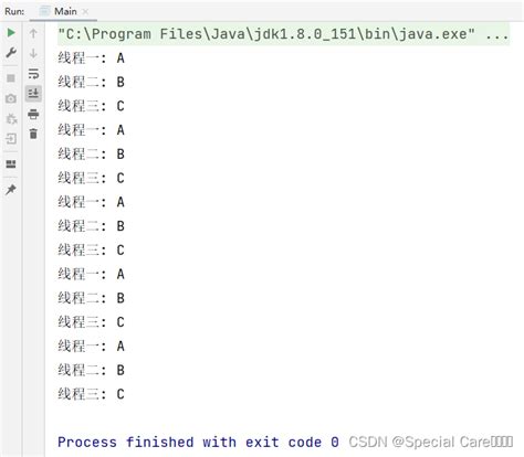 Java多线程：三个线程循环顺序打印abc三个线程轮流执行顺序打印abc Java Csdn博客