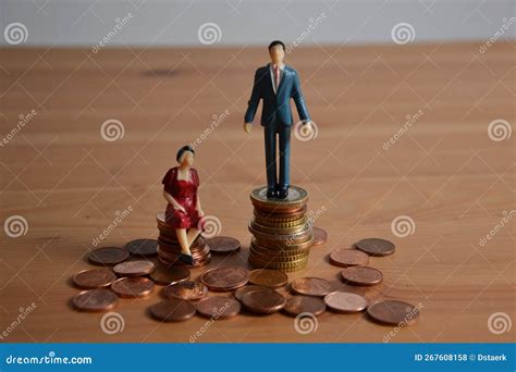 Conceptual Image Of Gender Inequality Stock Photo Image Of Wage Working 267608158