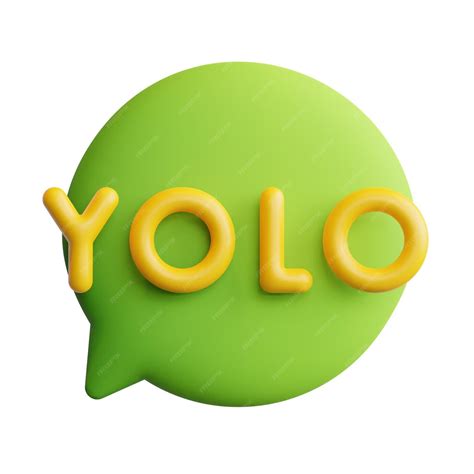 Premium Psd 3d Yolo Social Media Slang Sticker High Quality Render