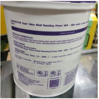Jual CAT DASAR TEMBOK PROPAN ALKALI RESISTING PRIMER CONTRACTOR VAR SUPER VALUE KG PUTIH