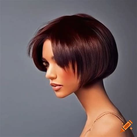 Black Bob Haircut With Bangs On Craiyon