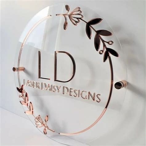 Clear Acrylic Name Board For Home At ₹ 12square Inch In Noida Id 2852663027712
