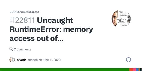 Uncaught Runtimeerror Memory Access Out Of Boundsuncaught · Issue