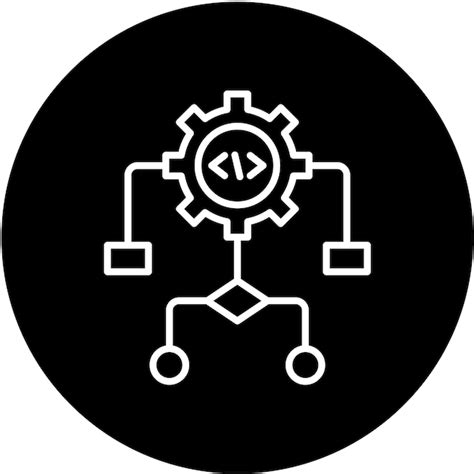 Premium Vector Vector Design Workflow Icon Style