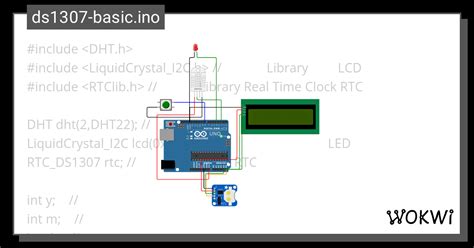 Prj20 Rtc Dht Lcd Sw Wokwi Esp32 Stm32 Arduino Simulator