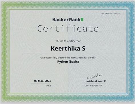 Earned Python Basics Certificate Keerthika Saravanan Posted On The Topic Linkedin