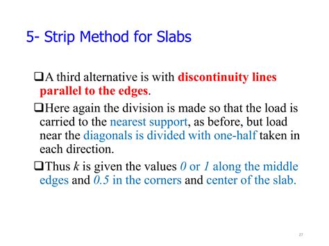 Chapter Strip Pptx STRIP METHOD FOR SLAB PPTX