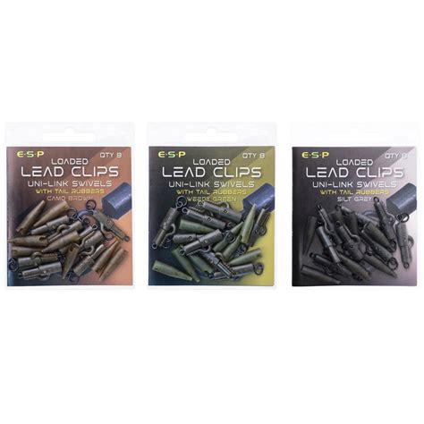 Esp Loaded Lead Clip Uni Link Swivels