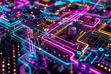 Visually Striking Quantum Circuit Diagram Premium Ai Generated Image