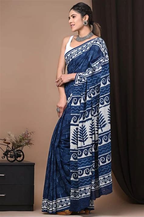 Printed Mul Mul Cotton Saree 63 M At ₹ 650piece In Jaipur Id