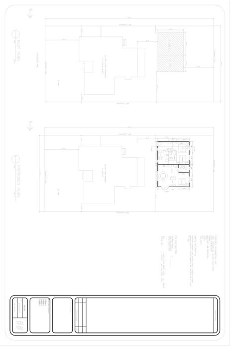 ADU Garage Conversion Plot Plan Blueprints