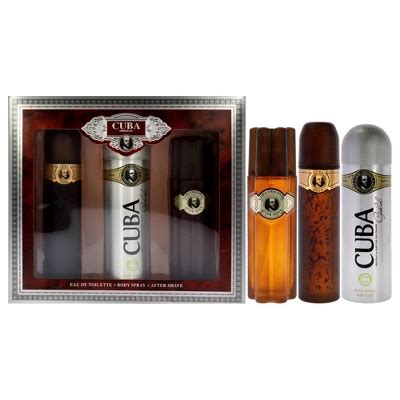 Cuba Gold By Cuba For Men 3 Pc T Set 33oz Edt Spray 66oz