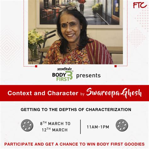 Context And Character Ftc Talent Live Workshops