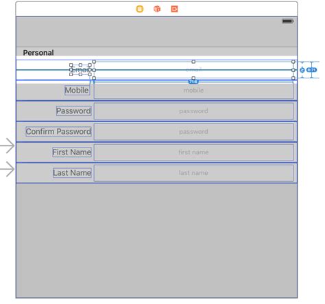 Xcode Auto Layout For Textfield And Label In Ios Stack Overflow