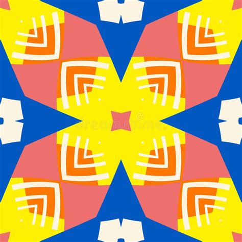 Simple Trendy Symmetrical Geometric Pattern Great For Fashion Design