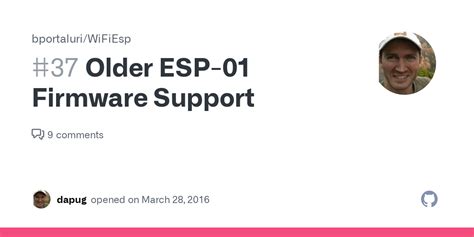 Older ESP Firmware Support Issue Bportaluri WiFiEsp GitHub