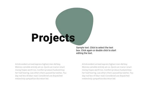 text block and shape html5 template