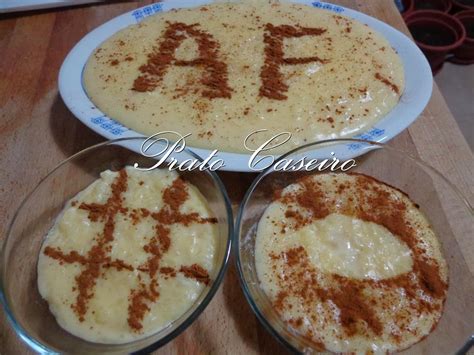 Prato Caseiro Arroz Doce Na Bimby