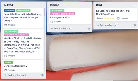 How To Keep A Record Of Your Reading List With Trello Inside Atlassian