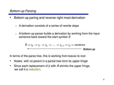 Ppt Bottom Up Parsing Powerpoint Presentation Free Download Id908056