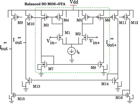 Schematic Of Three Output Differential OTA Using Single Output MOS OTA 34 Download Scientific