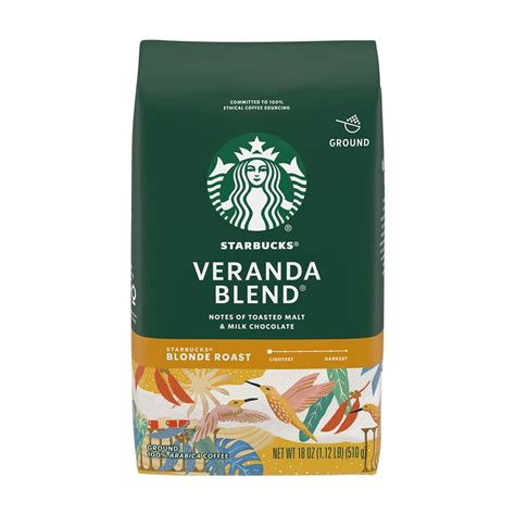 Starbucks Blonde Roast Ground Coffee Veranda Blend 18 Oz Pack Of 14