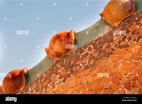 Section Of The Roof Design At Casa Batllo Barcelona Designed By
