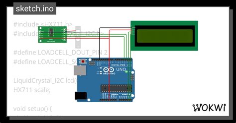 Sensor Berat Wokwi Esp32 Stm32 Arduino Simulator