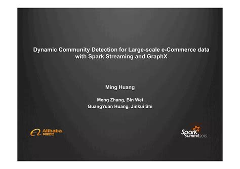 Dynamic Community Detection For Large Scale E Commerce Data With Spark