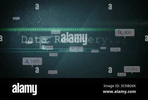 Sliding Progress Bar Revealing Data Recovery Text Filling Bar Rising